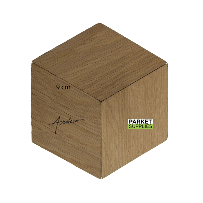 Motif Cube cubique Chêne 9 cm effet 3D fumé et vieilli - Ardeco Parquet ...